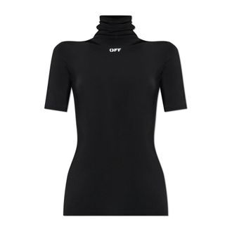 Off-white Slim-fit Rollkragen - - Blouses & Shirts - Damen - Schwarzk - S
