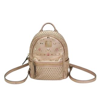 MCM Sac &agrave; dos Pre-owned Bebe BOO - Femme - Pre-owned - Beige - Taille: ONE Size