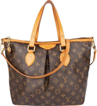 Louis Vuitton Crossbody Bags - Louis Vuitton Canvas Monogram Palermo PM Handbag - Gr. unisize - in Braun - f&uuml;r Damen