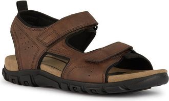 Geox Herren Uomo Strada B Sport Sandal, Dunkelbraun, 41 EU