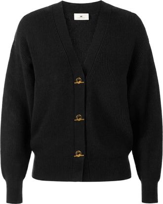 Elisabetta Franchi Damen, Strickwaren, Schwarzk, SGr&ouml;&szlig;e