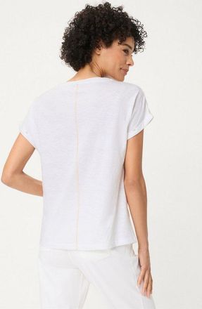 Olsen T-Shirt mit Panneaux-Print und Stickerei