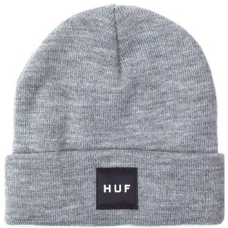 HUF Herren M&uuml;tze Box Logo, Gr&ouml;&szlig;e:OneSize, Farben:Grey Heather