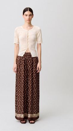 Claudie Pierlot Pantalon fluide imprim&eacute;