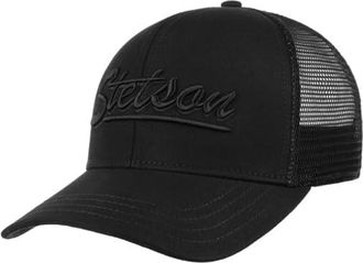 Stetson Casquette Trucker Monochrome Homme - de Baseball Mesh Snapback, avec visi&egrave;re, Doublure, Doublure Printemps-&eacute;t&eacute; Printemps &Eacute;t&eacute; Automne Hiver - Taille Un