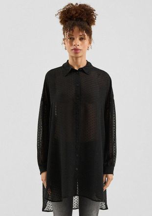 QS by s.Oliver T-Shirt Bluse Leicht transparente Longbluse