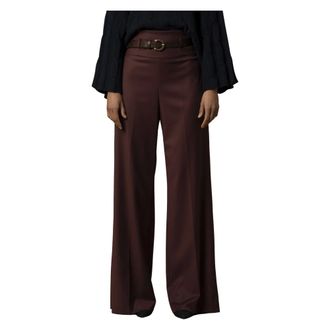 Kocca Femme, Pantalons, Violet, Taille: 38 FR Pantalon Large &Eacute;vas&eacute; Chic