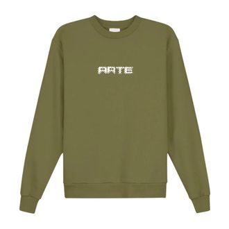 Arte Gr&uuml;ner Pixel Crewneck Sweatshirt - - Sweatshirts & Hoodies - Herren - Gr&uuml;n - XL