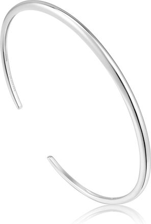 Ania Haie offener Damen Armreif LUXE MINIMALISM Luxe Cuff aus 925 Sterling Silber, Federringverschluss, Durchmesser: 35,4 mm, inkl. Geschenkverpackung