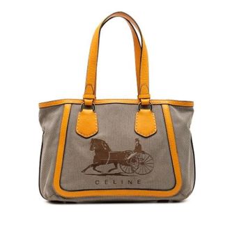 Celine Pre-owned Vintage Canvas Tote - - Pre-owned - Damen - Beige - ONE SIZE