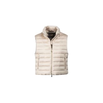 Moorer Femme, Vestes, Beige, Taille: 38 FR Gilet Court