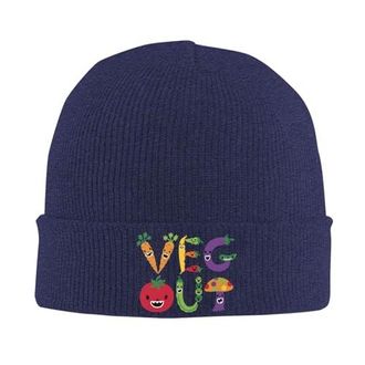 Generic Coupe-Vent Bonnet Tricot&eacute;, L&eacute;gumes v&eacute;g&eacute;taliens Veg Out Coton, Respirant Knit Beanie, Tricoter Chapeau pour Cyclisme, Adultes, Ski
