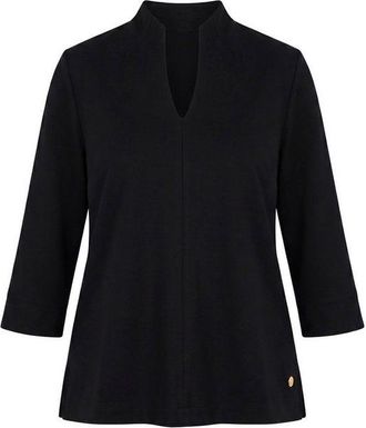Ulla Popken Sweatshirt Sweatshirt Classic Kelchkragen 3/4-Arm