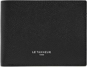 Le Tanneur Portefeuille zipp&eacute; horizontal Lucien en cuir grain&eacute;