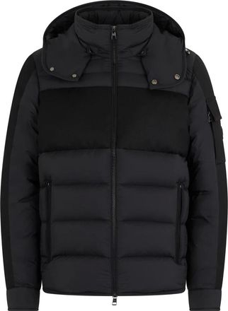 Moncler Homme, Vestes, Noir, Taille: 3XL Veste Courte Barbustel &agrave; Capuche