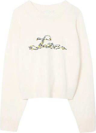 Paul Smith Maglia Ricamo Love - - Knitwear - Damen - Wei&szlig; - M