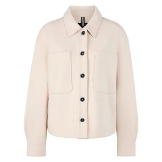 Marc Cain Weiche Hemdblusenjacke - Femme - Vestes - Beige - Taille: 40 FR