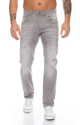 Rock Creek Herren Jeans Destroyed Grey RC-2105 [W42 L38]