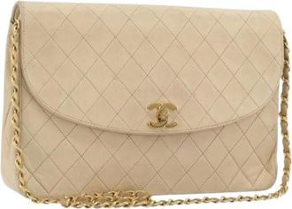 Chanel Sac bandouli&egrave;re vintage Pre-owned - Femme - Pre-owned - Beige - Taille: ONE Size