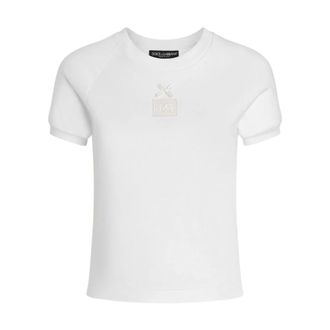 Dolce & Gabbana Dolce & Gabbana T-Shirts und Poloshirts Wei&szlig; - - Tops - Damen - Wei&szlig; - S