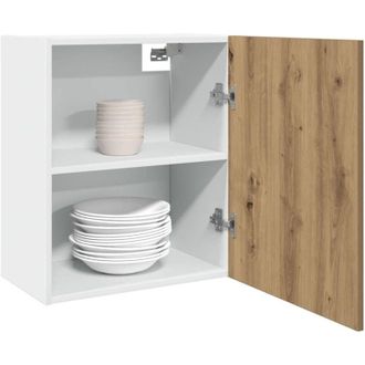 vidaXL Vidaxl - Armoires suspendues 2 pcs ch&ecirc;ne artisanal bois ding&eacute;nierie