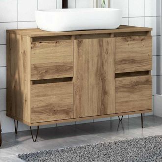 vidaXL Badschrank Artisan-Eiche 80x33x60 cm Holzwerkstoff Vidaxl