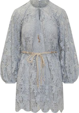 Zimmermann Femme, Robes, Bleu, Taille: 36 FR Short Robes