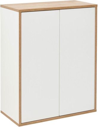 Fackelmann Finn Doppel-Midischrank 60cm - Wei&szlig; matt - Fackelmann