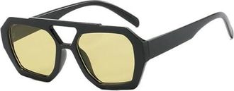 Generic Lunettes De Soleil Polarisées À Monture Carrée For Sports De Plein Air, For Hommes Et Femmes, For Fête, Photographie(Yellow)