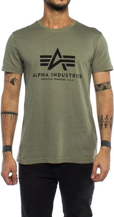 Alpha Industries Alpha Industries Herren Basic T-Shirt,Gr&uuml;n (Olive 11), Large