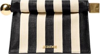 Jacquemus Femme, Sacs, Blanc, Taille: ONE Size La Pochette Rond Carr&eacute;