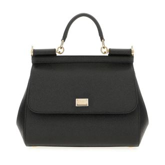 Dolce & Gabbana Femme, Sacs, Noir, Taille: ONE Size Grand sac &agrave; main Sicily