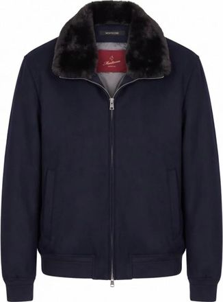 Montecore Giubbotto Imbottito in Piuma Leggera - Homme - Vestes - Bleu - Taille: S