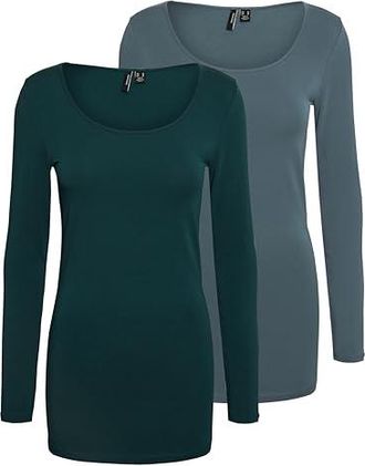 Vero Moda Vero Moda - T-shirt pour femme VMMAXI - Lot de 2, XXL