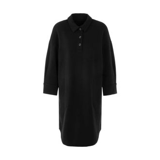 Marc Cain Sweatshirt-Kleid aus weichem Material - - Dresses - Damen - Schwarzk - S