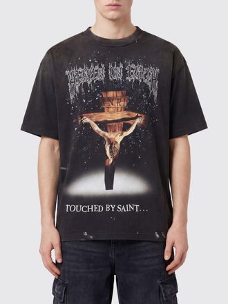 Saint Mxxxxxx T-shirt en coton &agrave; imprim&eacute; graphique et &eacute;paules tombantes