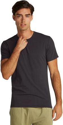 Calvin Klein T-Shirt Manches Courtes Lot de 3 Homme Crew Neck Basic, Noir (Black, Black, Black), L
