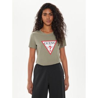 Guess T-Shirt W1YI1B I3Z14 Gr&uuml;n Regular Fit