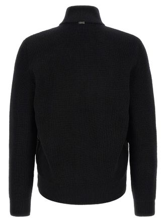 Herno Quilted Hybrid Jacket - Black