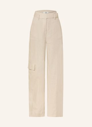COS Cos Marlenehose Aus Leinen beige