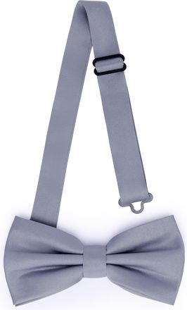 Ladeheid Elegante Herren Fliege - Hochwertig, Matt, Verstellbar, Perfekt für Hochzeit, Party, Büro. Ideal für Männer, Frauen, Teenager BMM (12cm x 6cm, Silber)