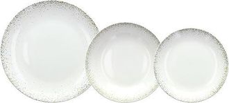 Tognana Astrid Tafelservice für 6 Personen, 18-teilig, Porzellan, weiß