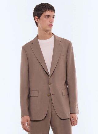 Fursac Veste &agrave; carreaux en laine et mohair - Taille 46 - Homme