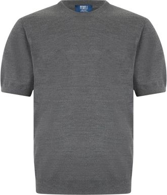 Fedeli Homme, Pulls, Gris, Taille: M Pull &eacute;l&eacute;gant et polyvalent gris fonc&eacute;