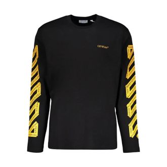 Off-white Off White - T-Shirt f&uuml;r Herren, Logo (Schwarz/Zitrusfr&uuml;chte)