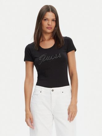 Guess T-Shirt W5YI46 J1314 Schwarz Regular Fit