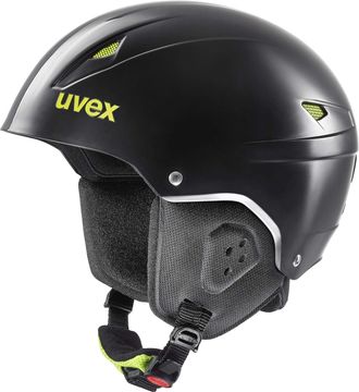 Uvex Eco Skihelm (Größe: 55-58 cm, 20 Black Yellow)