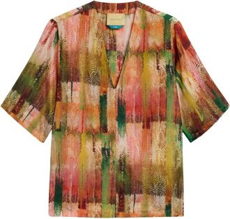 Momoni Femme, Blouses et Chemises, Multicolore, Taille: 46 FR Chemisier Organ