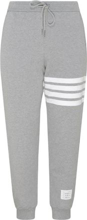 Thom Browne Homme, Pantalons, Gris, Taille: M Classic Loopback 4-Bar Pantalons de surv&ecirc;tement
