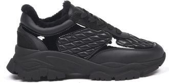 Baldinini Gesteppter Leder Sneaker - - Shoes - Damen - Schwarzk - 39 EU